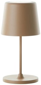 Brilliant G90939/18 Venkovní AKU stolní lampa KAAMI cappuccino USB-A