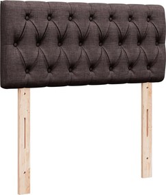 Box spring postel s matrací tmavě hnědá 90x190 cm textil 3285753