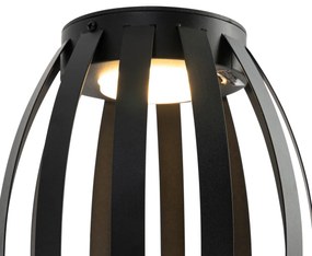 Sada 2 venkovních stolních lamp černých 3-stupňový stmívač solární & dobíjecí - Sheldon