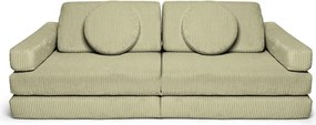 Velký multifunkční skládací bunkr z manšestru SOFA PURE Zvolte barvu: Modrá