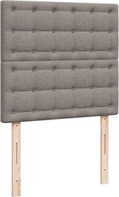 Box spring postel s matrací taupe 80x200 cm textil 3291125