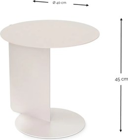 Ocelový kulatý odkládací stolek ø 40 cm Salsa – Spinder Design