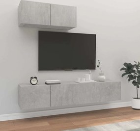 vidaXL 3dílný set TV skříněk kompozitní dřevo [3114473] Barva: šedá sonoma
