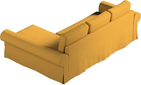 Potah na pohovku IKEA Backabro rozkládací se šezlongem barva žlutá látka pletený vzor