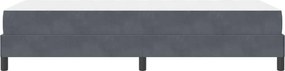 Postel s boxspringem s matrací Tmavě šedá 80 x 220 cm textil 3398768