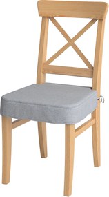 Sedák na židli IKEA Ingolf barva šedá látka pletený vzor