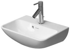 Duravit ME by Starck - Umývátko 45x32 cm, s přepadem, otvor pro baterii, matná bílá 0719453200