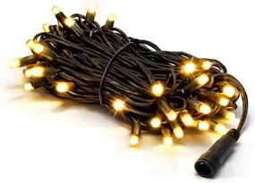 Easy Fix LED světelný řetěz, kontura, 5 m, venkovní, teple bílá s FLASH, 60 diod, černý kabel, IP67