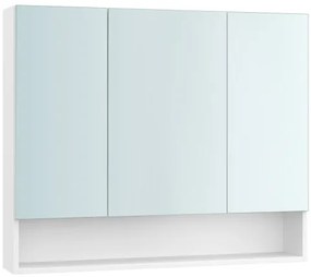 Koupelnová zrcadlová skříňka Vasagle Masli 90 cm bílá