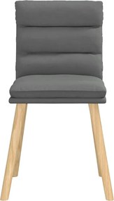 Jídelní židle 4 ks tmavě šedé textil 3315394