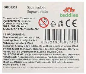 Teddies Kuchyňská sada nádobí plast v sáčku 28x28cm