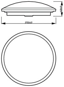 Philips - LED Stmívatelné koupelnové svítidlo SCENE SWITCH LED/12W/230V IP44
