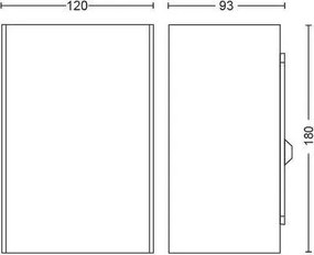 PH 17464/30/P7 HUE Resonate SVÍTIDLO VENKOVNÍ NÁSTĚNNÉ LED RGBW 2x8W 1200lm 2000-6500K IP44, černá - PHILIPS HUE (915005842901)