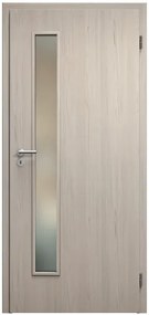 SAPELI ELEGANT KOMFORT M60 - CPL LAMINÁT - OTOČNÉ DVEŘE VČ. ZÁRUBNĚ - Borovice bílá Průchozí šířka (cm): 110, Průchozí výška (cm): 197, Typ skla: Satináto bílé