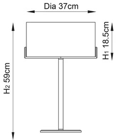 Endon 72631 - Stolní lampa HAYFIELD 1xE27/40W/230V bronzová/šedá
