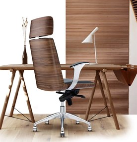 Designová kancelářská židle MOSH WUD Classic 133BL – černá