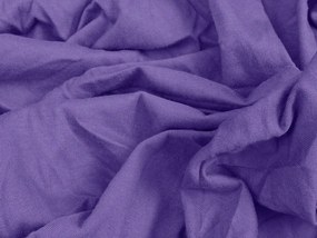 Jersey prostěradlo EXCLUSIVE tmavě fialové 90 x 200 cm