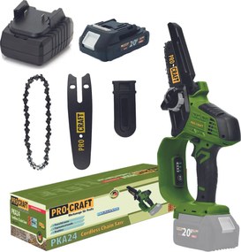 Procraft PKA24 20V SET - akumulátorová ruční pilka (s 2 Ah akumulátorem a nabíječkou)