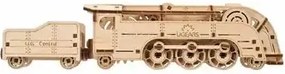 Ugears 3D dřevěná mechanická stavebnice MINI Lokomotiva / od 14 let /