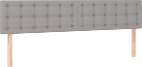 Box spring postel s matrací světle šedá 160 x 200 cm textil 3130041