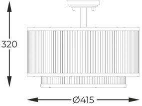 Zuma Line C0528-05H-P7AC - Lustr na tyči SERGIO 5xE14/60W/230V černá