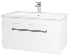 Dřevojas Koupelnová skříň ASTON SZZ 80 Varianta: M01 Bílá mat / Úchytka T01 / M01 Bílá mat