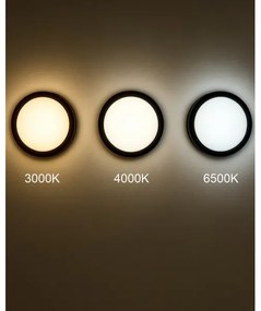 LED Koupel. stropní svítidlo se senzorem ELLÉ LED/24W/230V pr. 26 cm IP54 antr