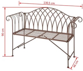 Esschert Design Zahradní lavice kov staroanglický styl MF009, Esschert Design 411499