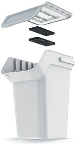 Odpadkový koš s filtrem KADDI 25 L popelavě šedý