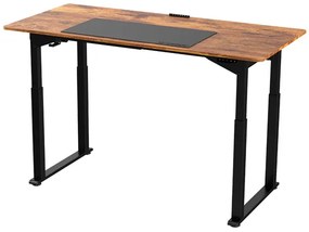 Lama Plus Elektricky výškově nastavitelný stůl UPLIFT — 160 cm, hnědá / černá