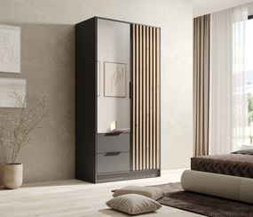 ADRK Furniture Skříň Neri 100 se zrcadly