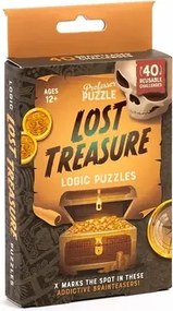 PROFESSOR PUZZLE Logická hra Lost Treasure / 40 karet / Mazatelné pero