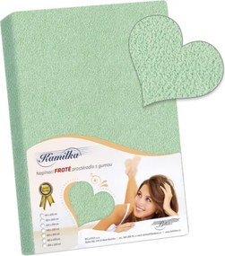 Bellatex Prostěradlo froté světlá zelená rozměr 200x220 cm