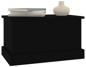 Úložný box černý 50 x 30 x 28 cm kompozitní dřevo - Default Title