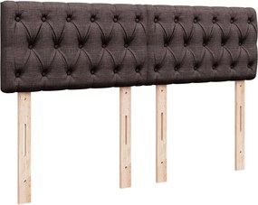 Box spring postel s matrací tmavě hnědá 160x200 cm textil 3288249