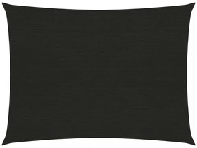 Stínící plachta obdélníková HDPE 2 x 3 m Dekorhome Černá