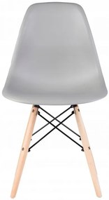 ModernHome Jídelní židle sada 4 ks - světle šedé, PC-005 LIGHT GREY