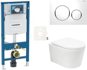 Závěsný WC set Geberit do lehkých stěn / předstěnová SAT BREVIS SIKOGESBRTORS20
