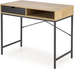 Psací stůl B50 dub zlatý/černý