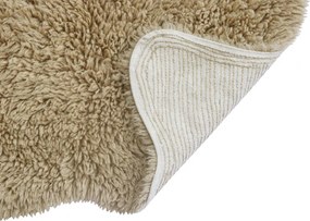 DOPREDAJ: 75x110 tvar kožešiny cm Vlněný koberec Woolly - Sheep Beige, 75x110 tvar kožušiny, béžová, detská izba, Lorena Canals