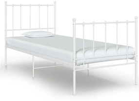 Rám postele bílý kov 90 x 200 cm