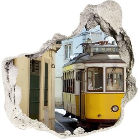 Wallmuralia Samolepící nálepka Tramvaj Lisabon 75x75 cm