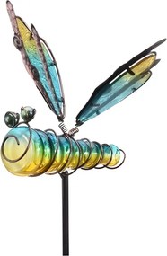 LED zápich Vážka – tyrkysová 105 cm