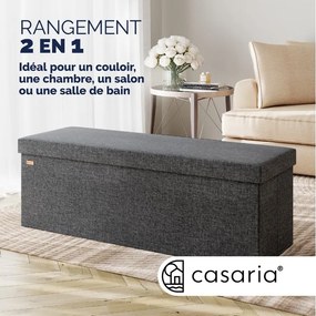 Lavice s úložným prostorem tmavě šedý 115x38x38cm s úložný prostor skládací