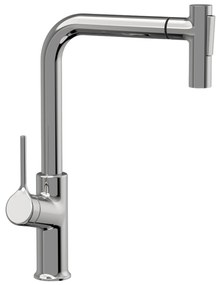 Invena Farsala, vysoká dřezová baterie s 2-funkční výsuvnou výlevkou h-369, chromová, INV-BZ-40-L01-S