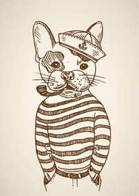 Plakát Pes námořníkem