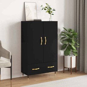 vidaXL Skříň highboard 69,5 x 31 x 115 cm kompozitní dřevo [828212] Barva: Černá