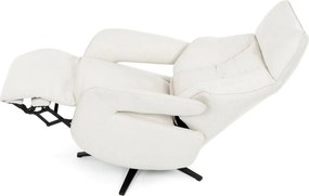 Autronic Relaxační křeslo BILBAO – elektrické zabudované ovládání, krémová, látka