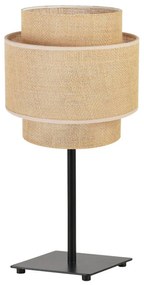 Stolní lampa Boho, 1x jutové stínítko, (výběr ze 2 barev konstrukce)