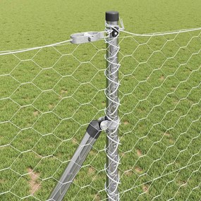 Hexagonální kotvení plotu 25 x 1 m Pozinkovaná ocel Stříbrná 3352957